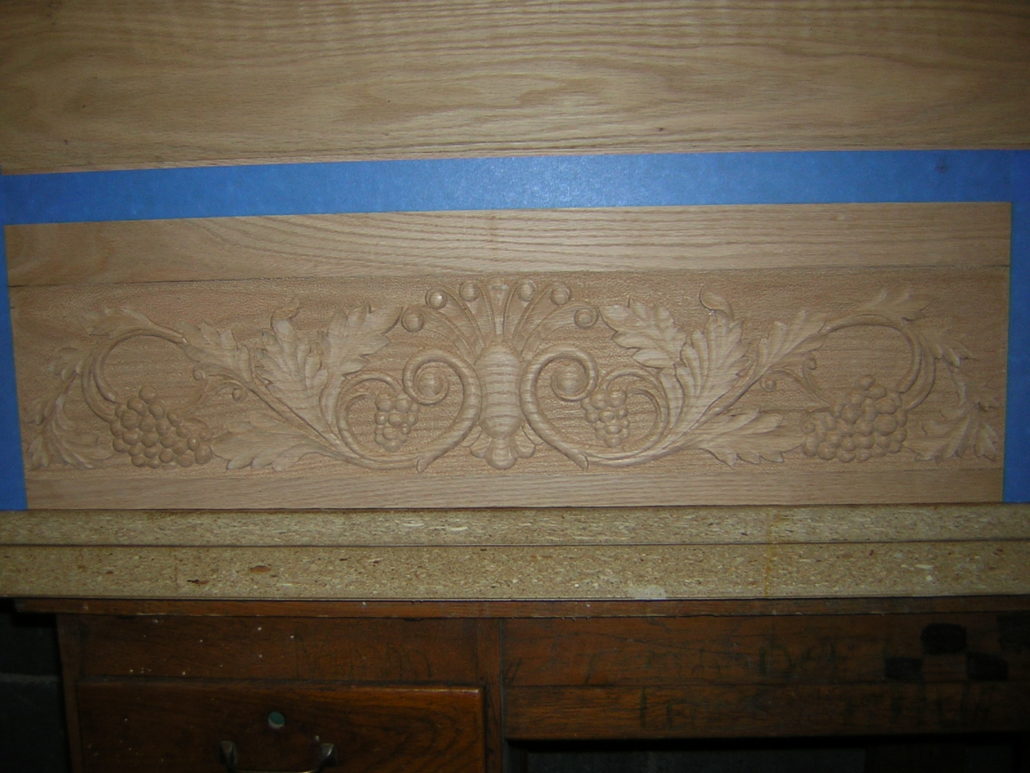 Mantle Cap in Sassafras - Liberty Carving Studio
